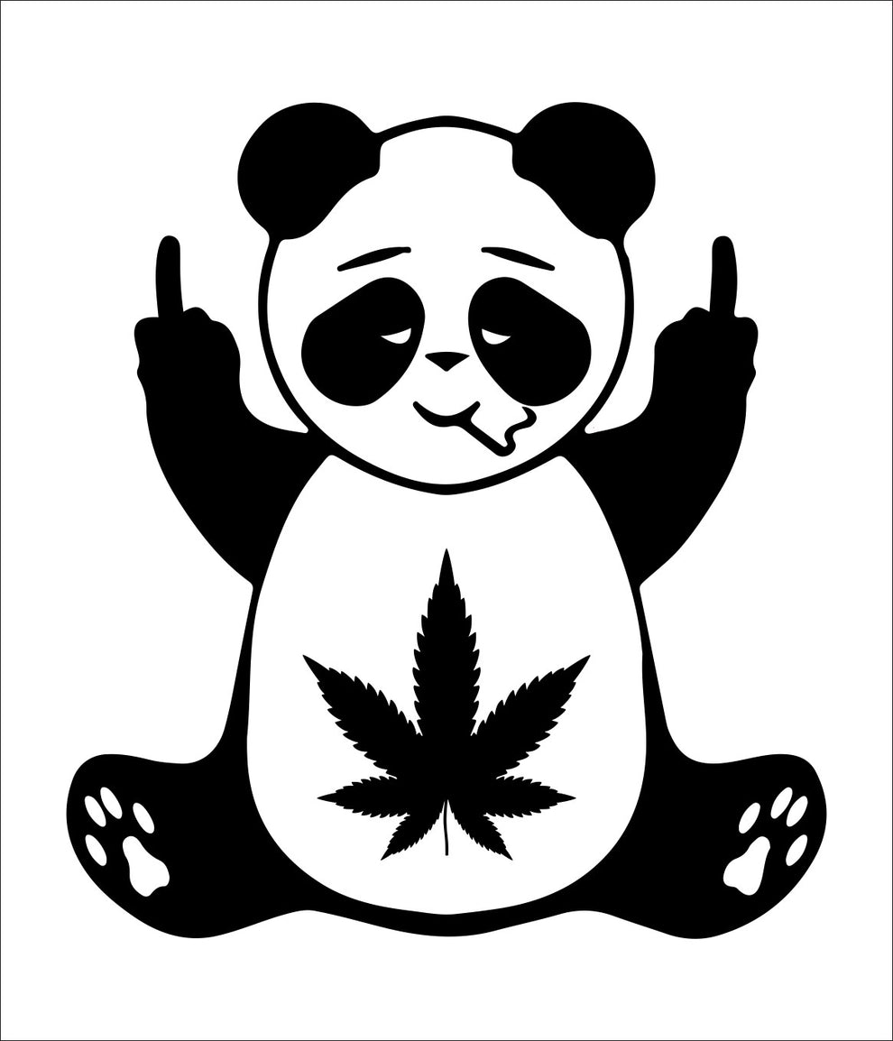 Weed Panda marijuana decal – North 49 Decals