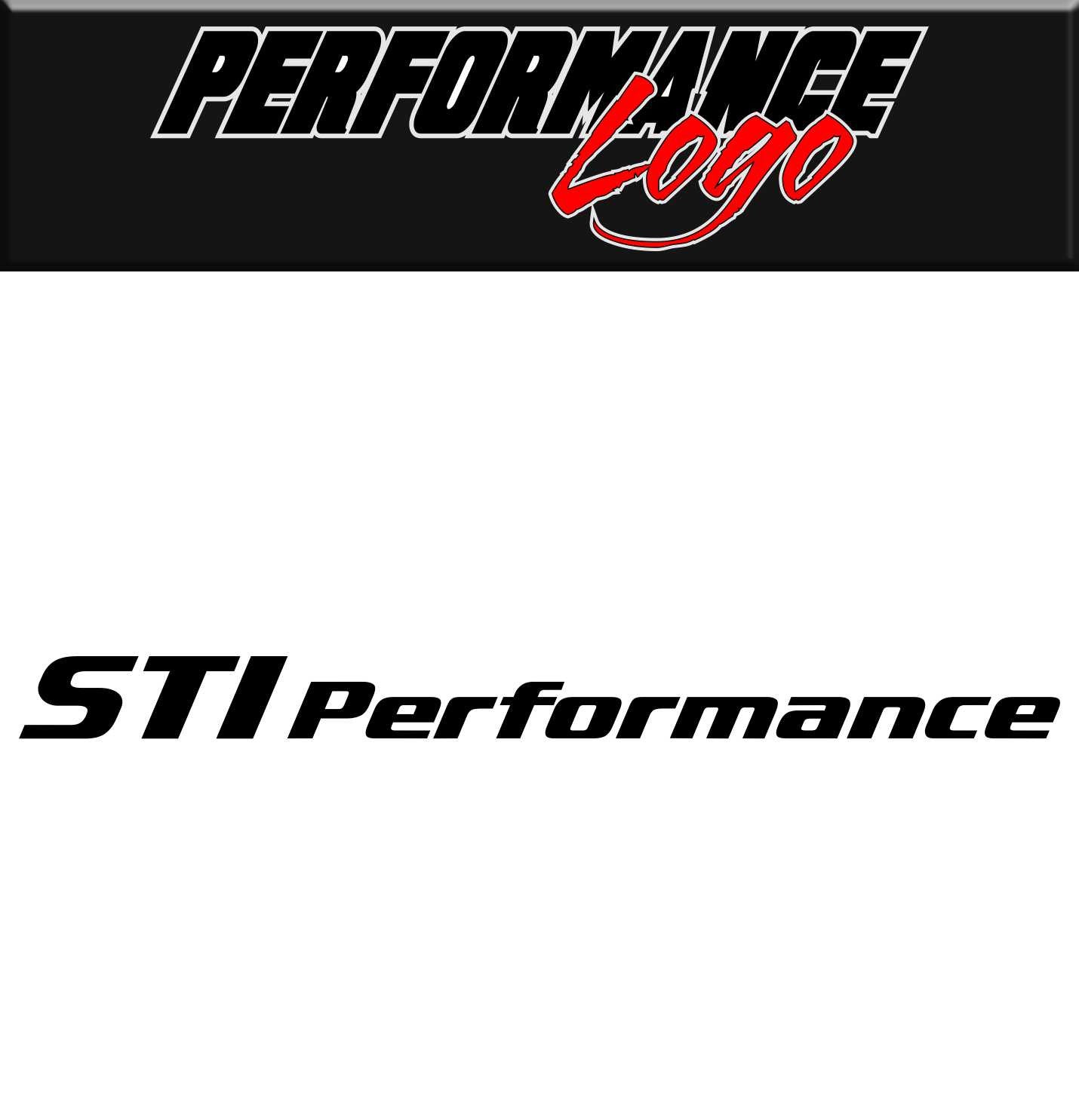 STI Performance decal – North 49 Decals