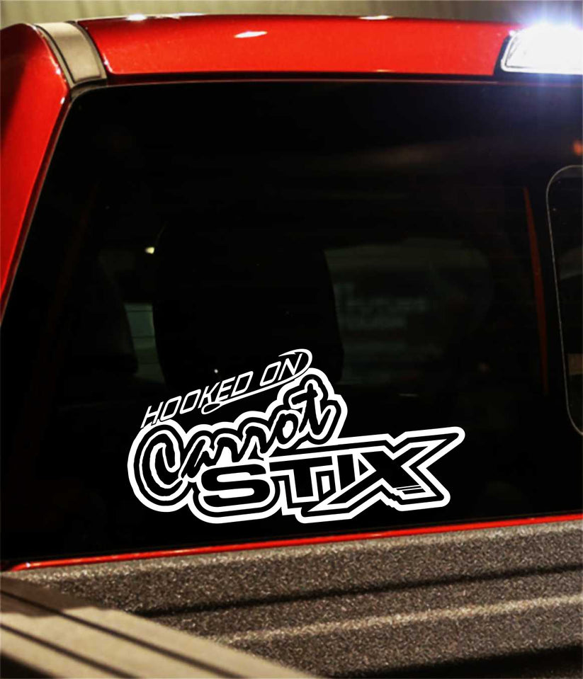 Hooked on Carrot Stix decal – North 49 Decals