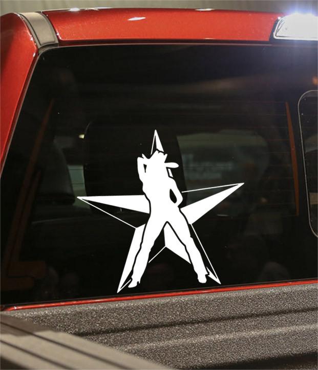 cowgirl star country & western decal – North 49 Decals