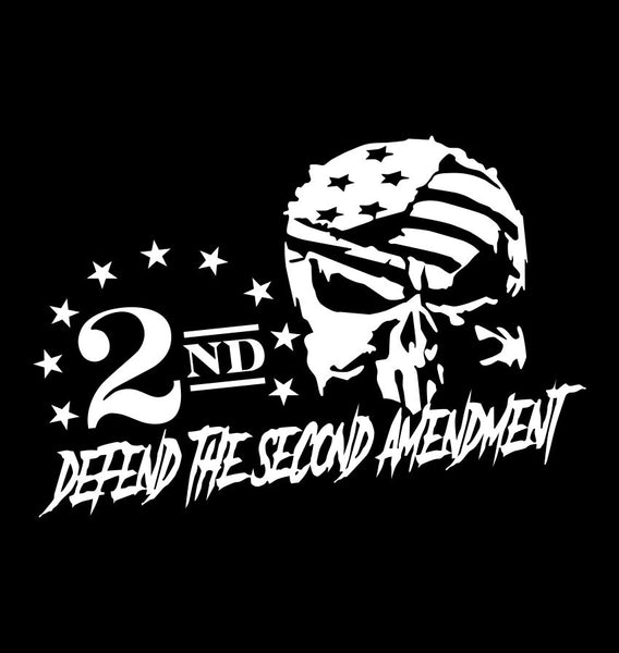 Defend The Second Amendment Punisher decal – North 49 Decals