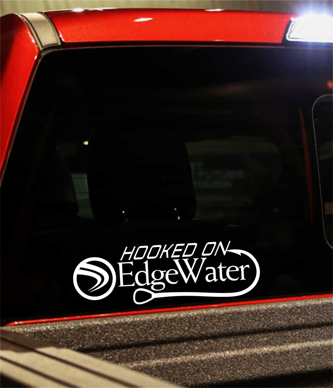 Hooked on Edgewater Boats decal – North 49 Decals