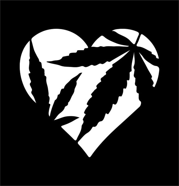 Weed Heart marijuana decal – North 49 Decals