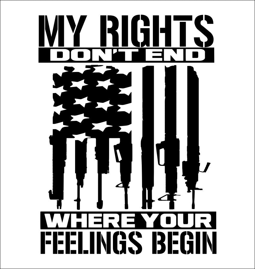 My Rights Don't End decal – North 49 Decals