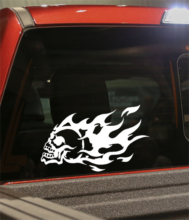 skull 22 skull biker decal – North 49 Decals
